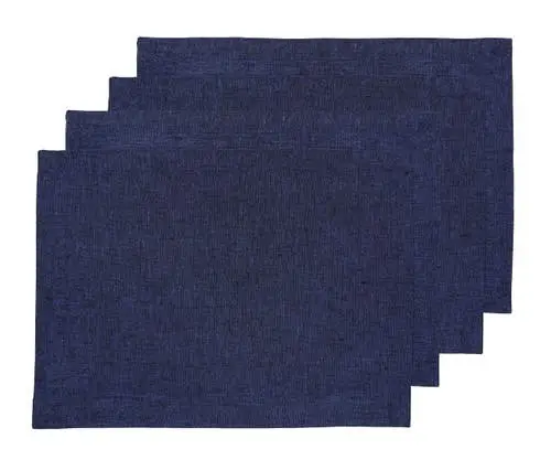 SOLINO HOME Linen Placematsathena - Chambray Navy