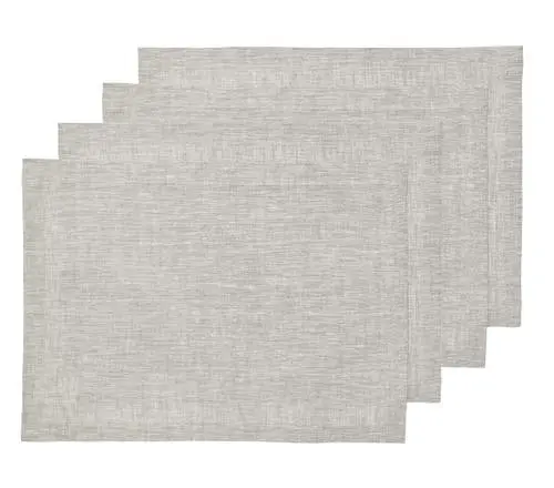 SOLINO HOME Linen Placematsathena - Oyster Grey