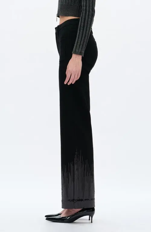 BAYEAS Sequin Embellished Wide Leg Pants