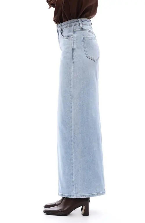 BAYEAS Stretch Denim Maxi Skirt