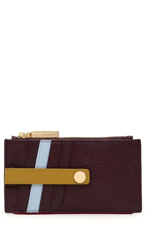 HAMMITT 210 West Leather Wallet - Regatta Stripe/gold