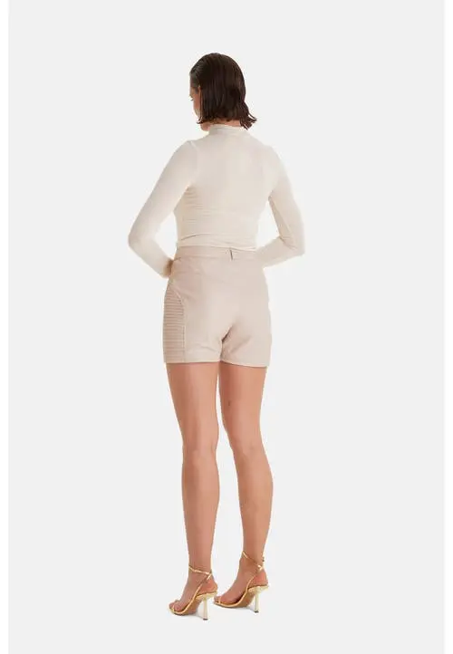 FURNIQ UK Leather Fashion Short