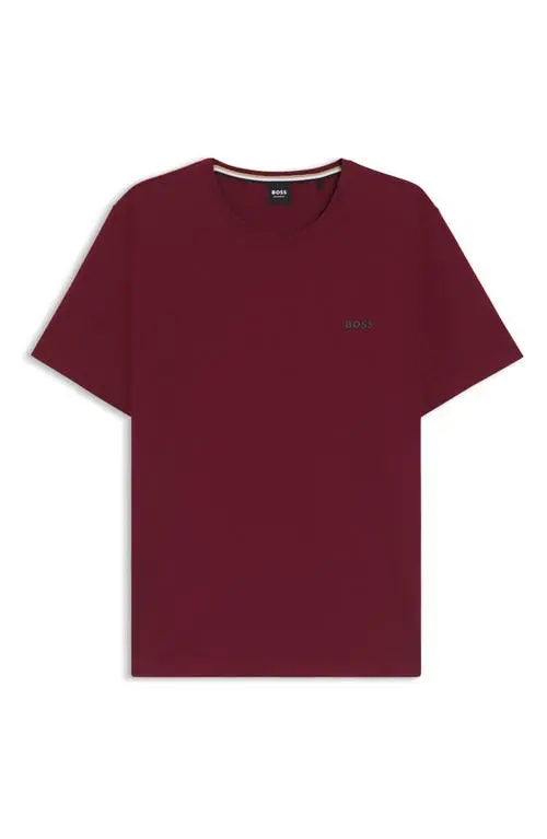 BOSS Mix Match Stretch Cotton Lounge T-shirt - Dark Red