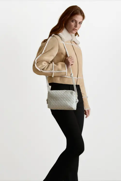 FURNIQ UK Clara Suede Shearling Jacket