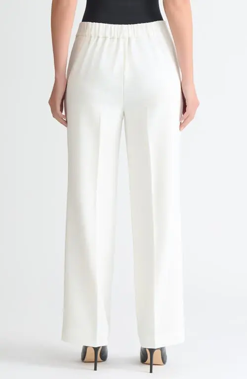 KASPER Pull-on Trouser Pants - Vanilla Ice