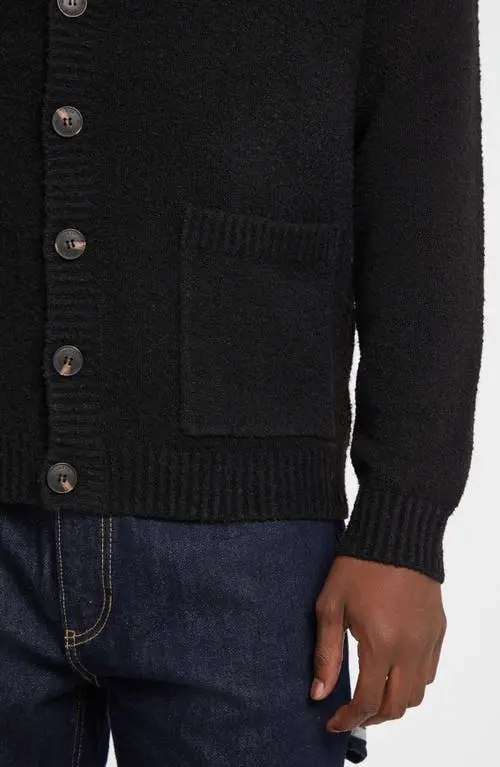 Guess Bouclé V-neck Cardigan - Black