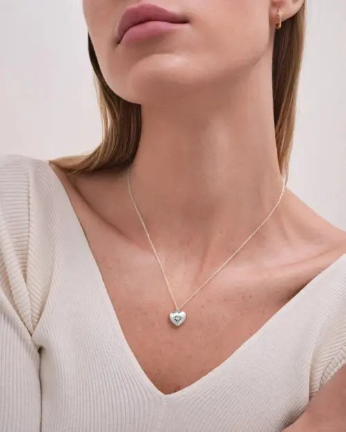 Astley Clarke Mini Heart Locket Necklace - Silver