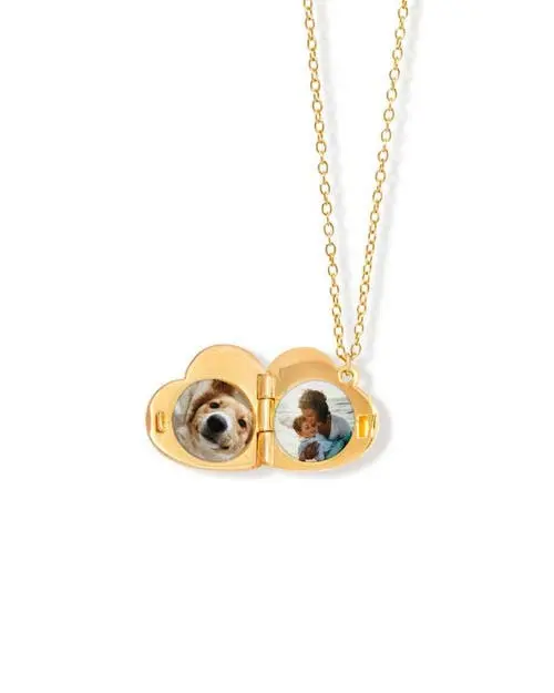 Astley Clarke Mini Heart Locket Necklace - Gold