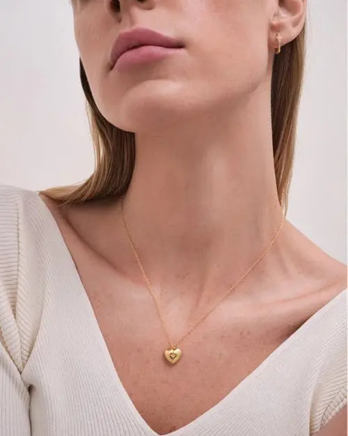 Astley Clarke Mini Heart Locket Necklace - Gold