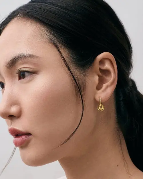 Astley Clarke Raye Charm Huggie Hoops