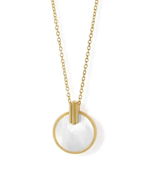 Astley Clarke Gold Stilla Necklace - Mother Of Pearl