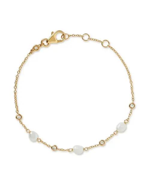 Astley Clarke Gold And Sapphire Station Bracelet - Pearl And Sapphire