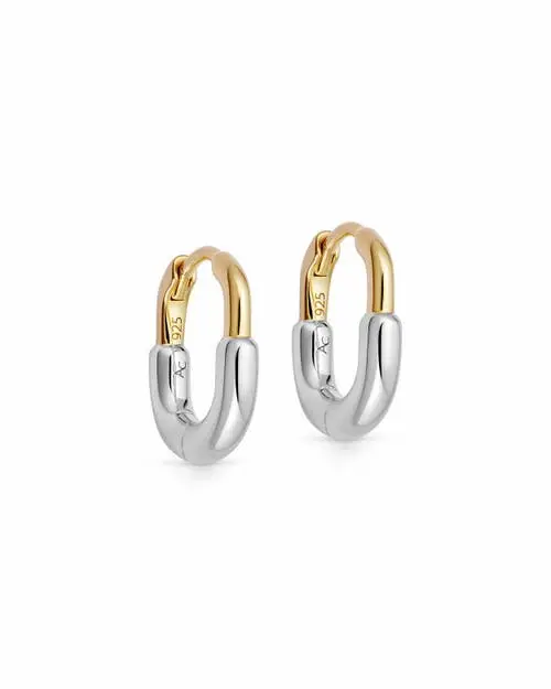 Astley Clarke Aurora U-hoop Huggie Earrings - Gold
