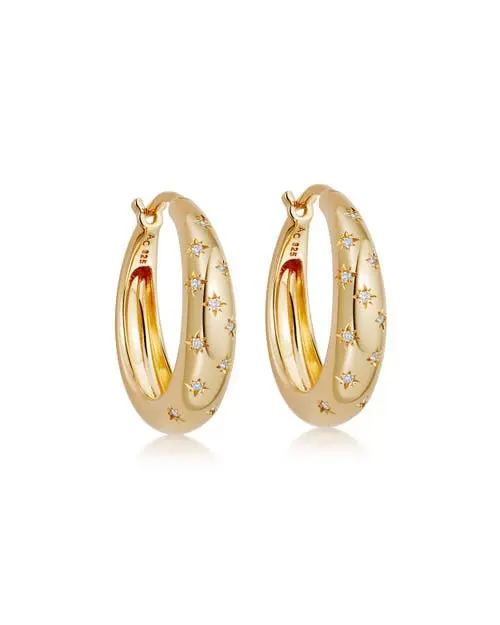 Astley Clarke Celestial Hoop Earrings - Tiny Star