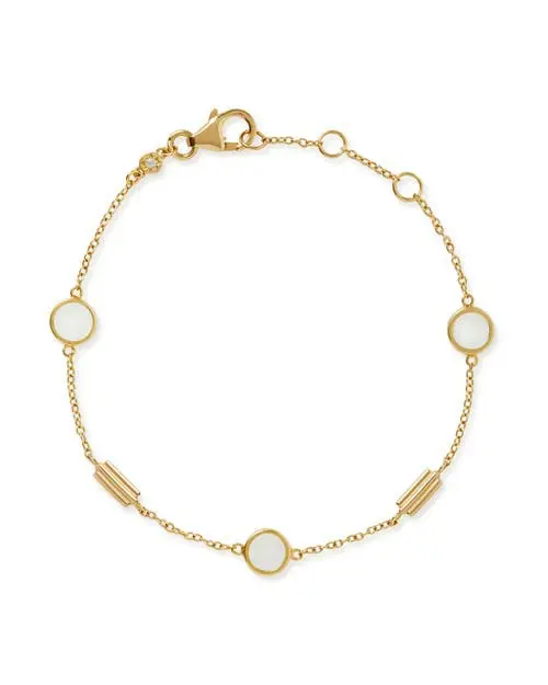 Astley Clarke Gold Stilla Station Bracelet - Mother Of Pearl