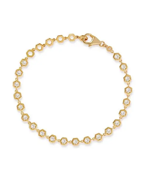 Astley Clarke Deco Tennis Bracelet - White Sapphire