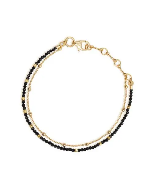 Astley Clarke Biography Bracelet - Black Spinel