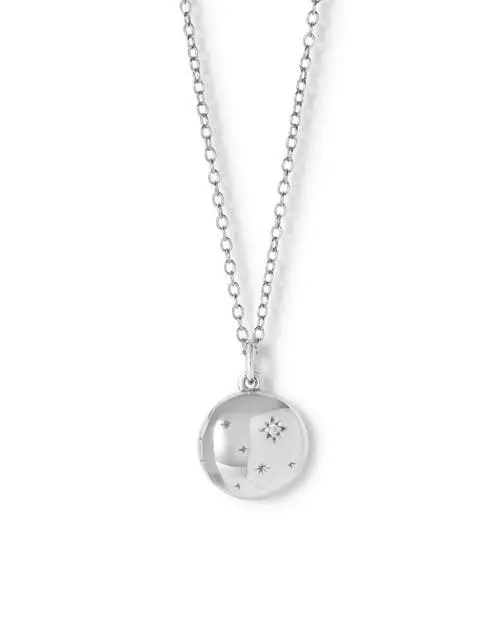 Astley Clarke Tiny Star Mini Biography Locket - Silver