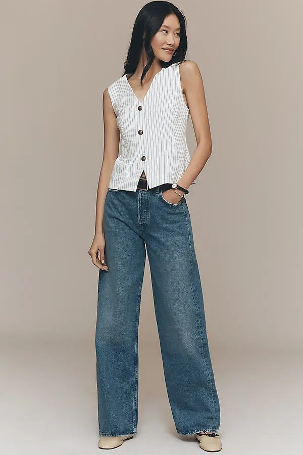 AGOLDE Ren High-rise Wide-leg Jeans - Chapter