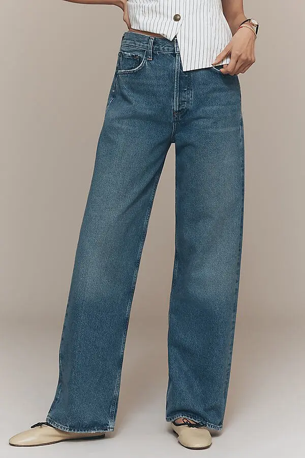 AGOLDE Ren High-rise Wide-leg Jeans - Chapter