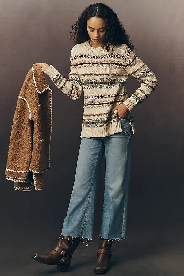 Paige Anessa High-rise Crop Wide-leg Jeans - Vail