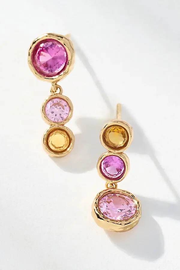 Mignonne Gavigan Finley Earrings - Pink Yellow