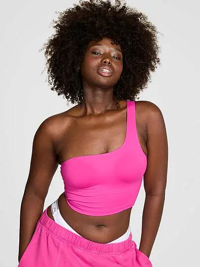 Pink Relay One-shoulder Bra Tank