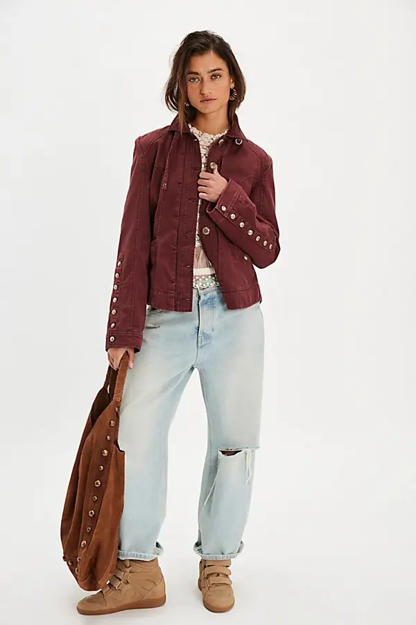 Free People We The Free Noho Jacket - Rum Raisin