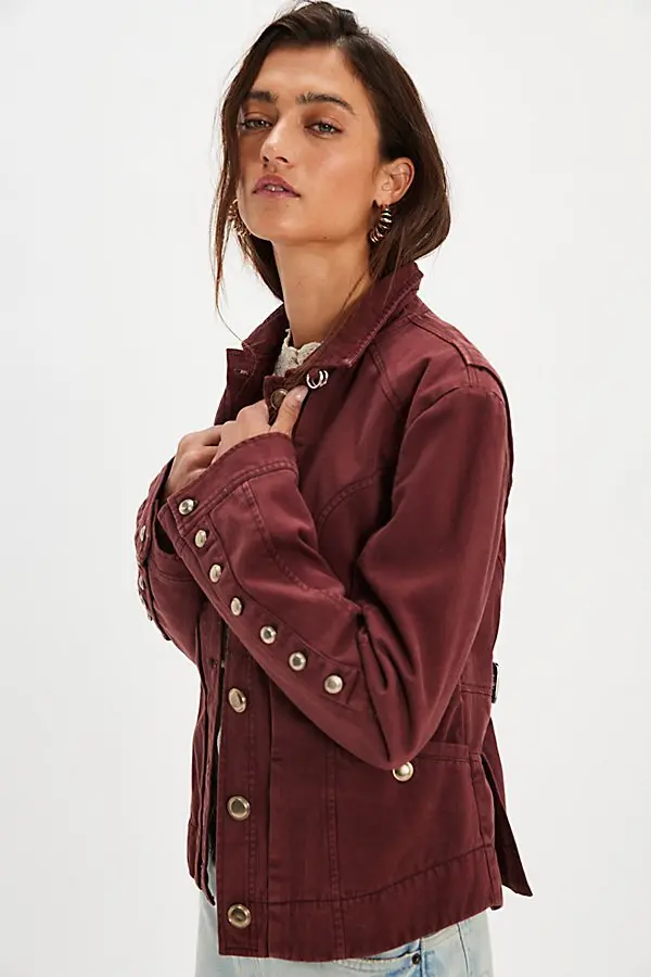 Free People We The Free Noho Jacket - Rum Raisin