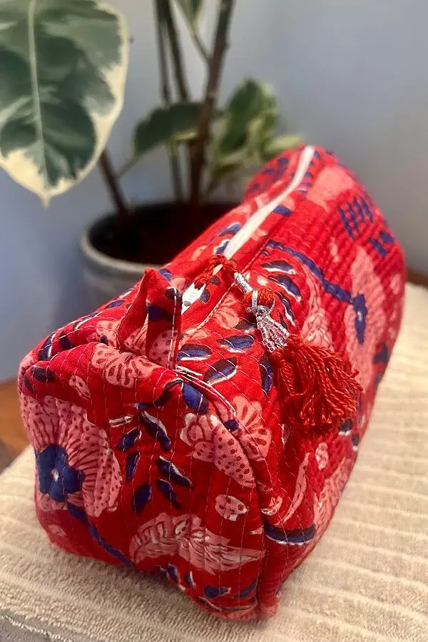 BE DEVA Charki Cosmetic Bag - Brick