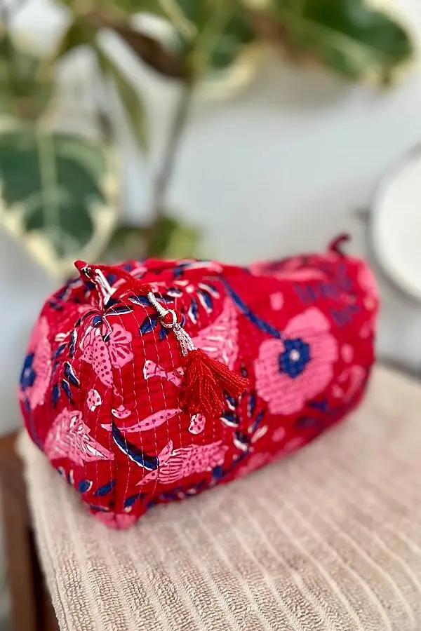 BE DEVA Charki Cosmetic Bag - Brick