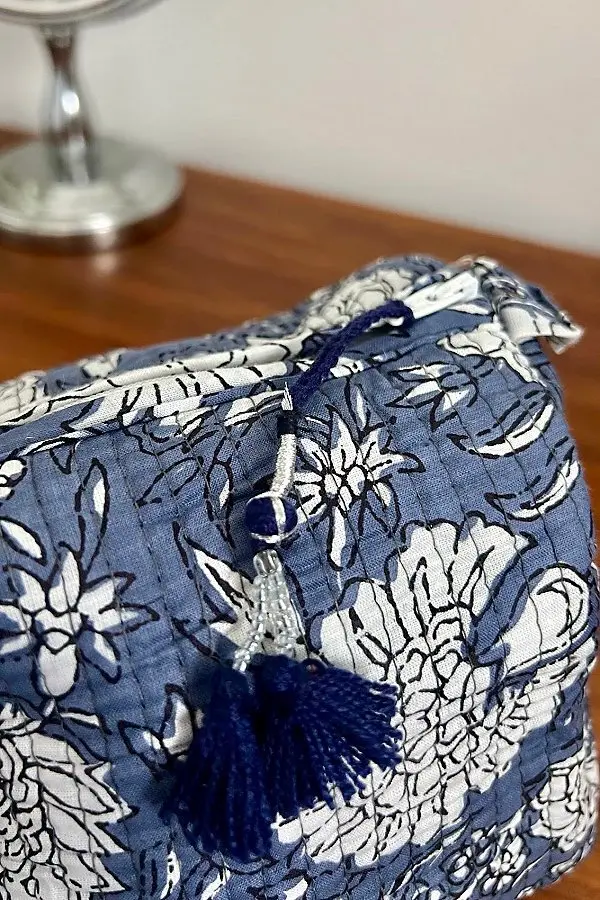 BE DEVA Anja Cosmetic Bag - Blue