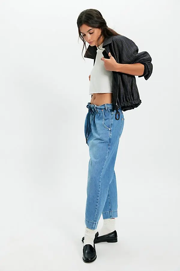 ONETEASPOON Outcasts Low-waist Harem Jeans - Bright Blue
