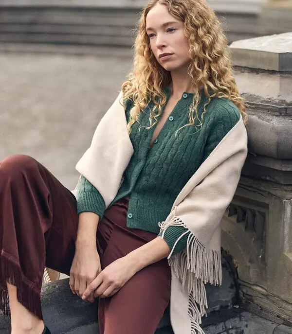 DÔEN Penrose Cable Knit Cardigan