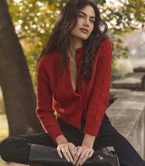 DÔEN Penrose Cable Knit Cardigan