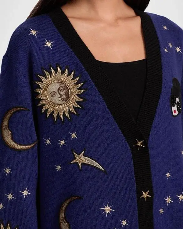 Alice + Olivia Bradford Staceface Cardigan