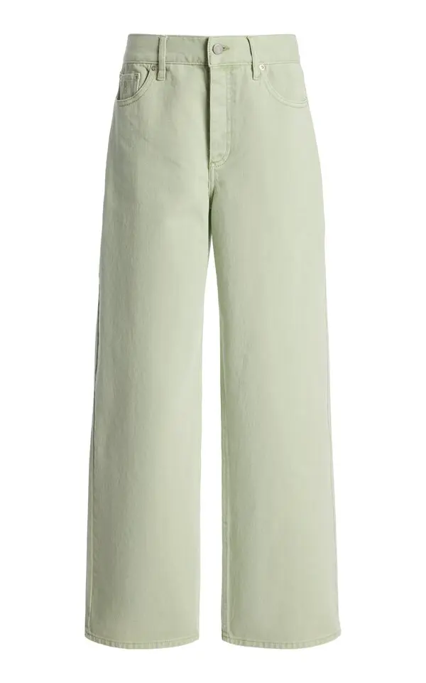 BY MALENE BIRGER Vinola Mid-rise Wide-leg Jeans - Green