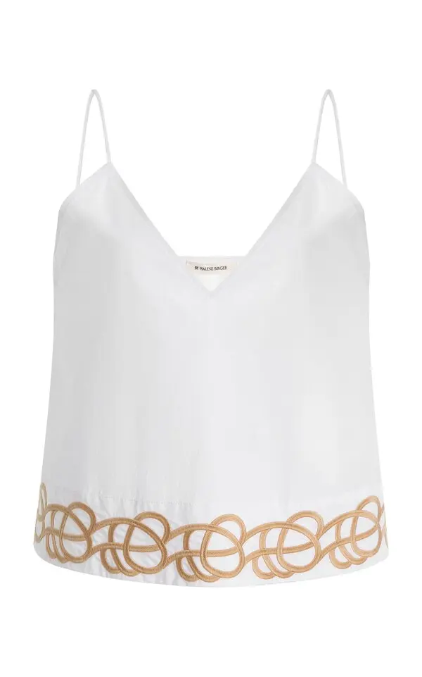 BY MALENE BIRGER Jennie Embroidered Cotton Vest - White