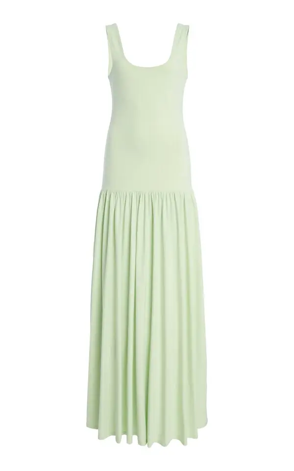 BY MALENE BIRGER Marcielle Cotton-blend Maxi Dress - Green