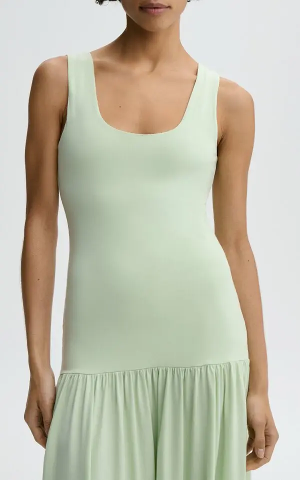 BY MALENE BIRGER Marcielle Cotton-blend Maxi Dress - Green
