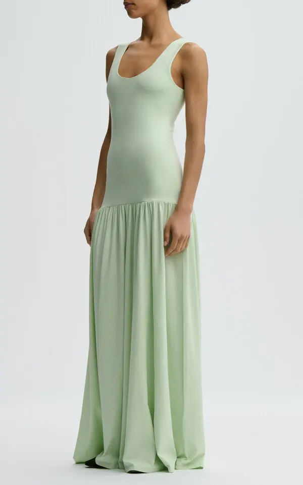 BY MALENE BIRGER Marcielle Cotton-blend Maxi Dress - Green