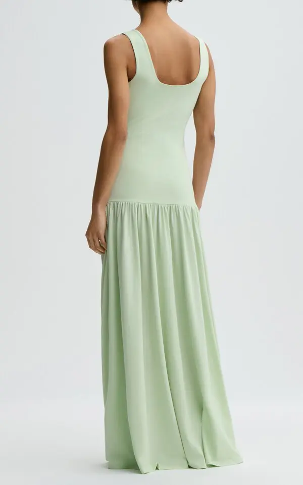 BY MALENE BIRGER Marcielle Cotton-blend Maxi Dress - Green