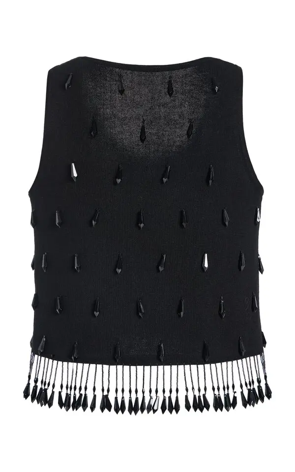 BY MALENE BIRGER Hysa Bead-embellished Tank Top