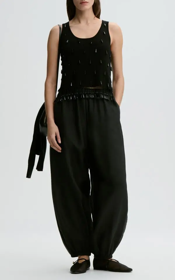 BY MALENE BIRGER Hysa Bead-embellished Tank Top