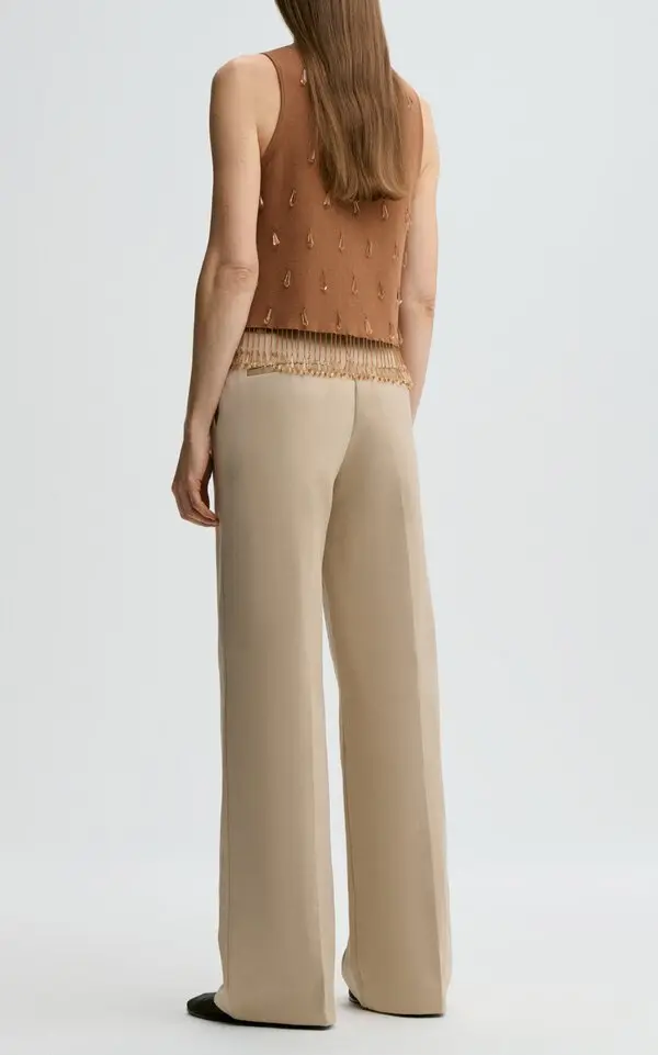 BY MALENE BIRGER Hysa Bead-embellished Tank Top - Bronze