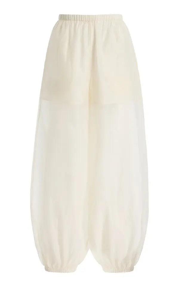 BY MALENE BIRGER Lumas Mid-rise Balloon Pants - White