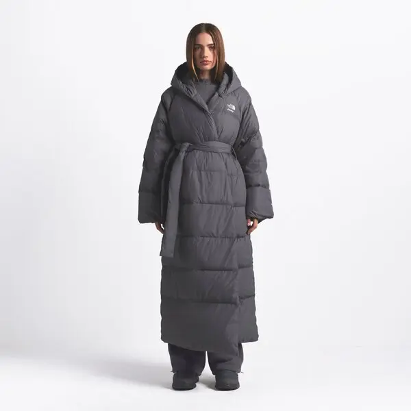 SKIMS The North Face X Nuptse Wrap Parka - Gunmetal