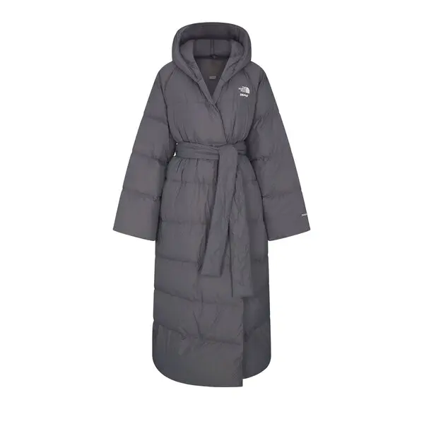 SKIMS The North Face X Nuptse Wrap Parka - Gunmetal