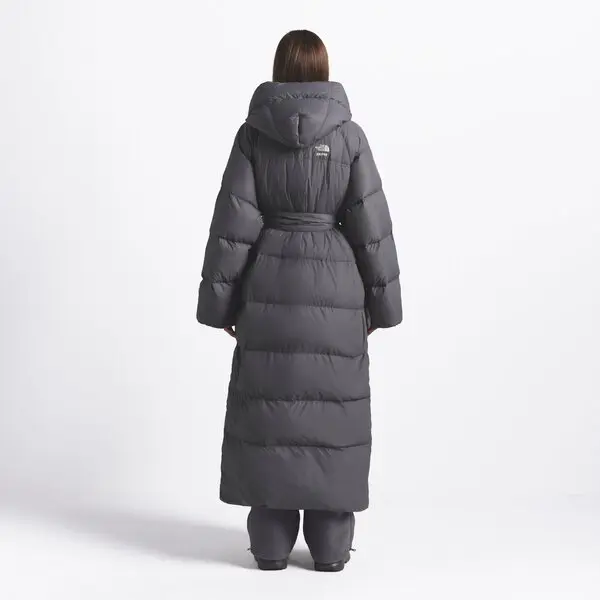 SKIMS The North Face X Nuptse Wrap Parka - Gunmetal