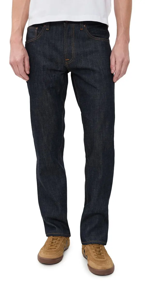 Nudie Jeans Gritty Jackson Straight Jeans - Dry Old